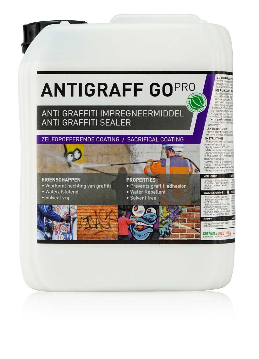 AntiGraff Go Pro - Beste Anti Graffiti Coating - GreenSeal Solutions
